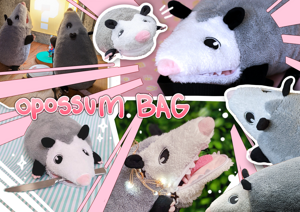 Opossum Plush Backpack – Derptiles