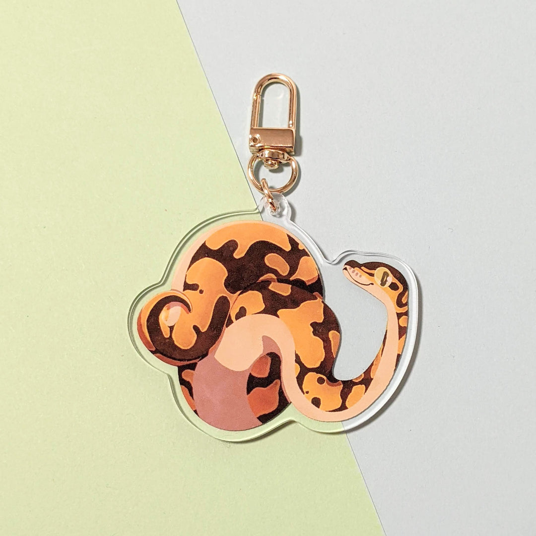 Ball Python Acrylic Charm – Derptiles
